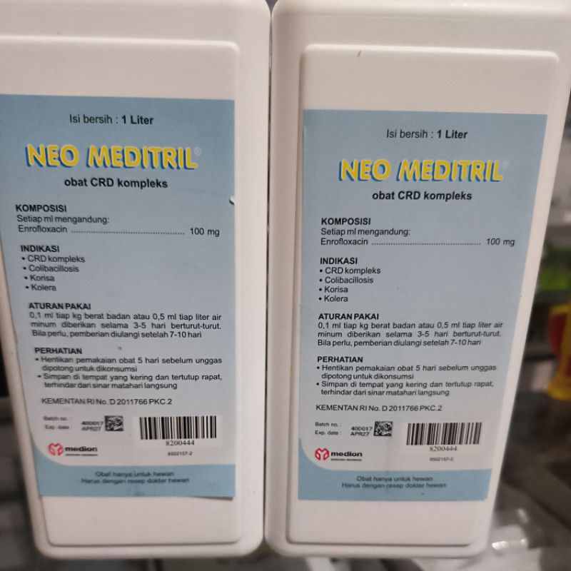 Jual NEO MEDITRIL 1 liter medion obat CRD kompleks | Shopee Indonesia