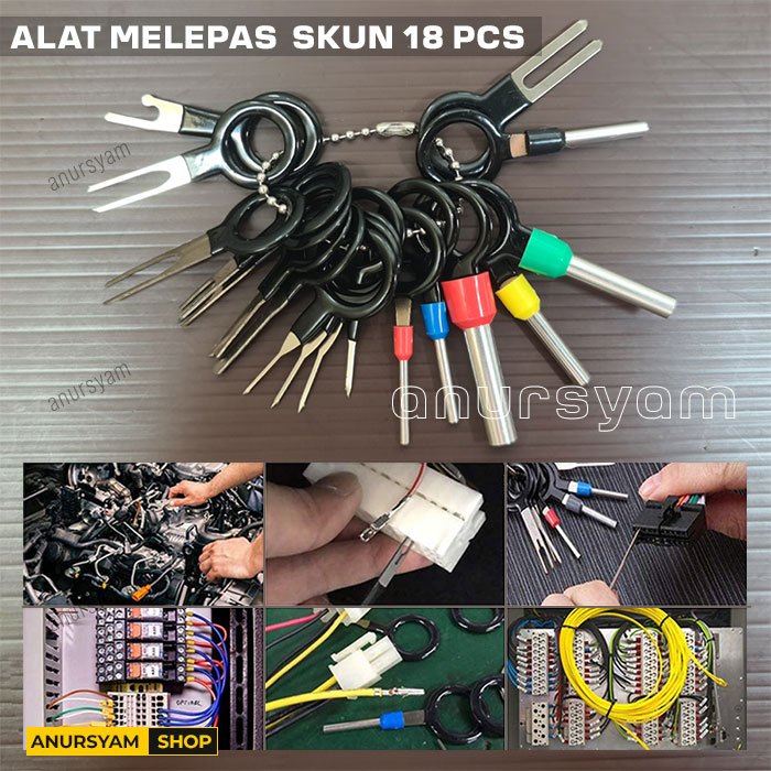 Jual Alat Melepas Skun / Pelepas Skun Pin / Terminal Remove Tool Kit ...