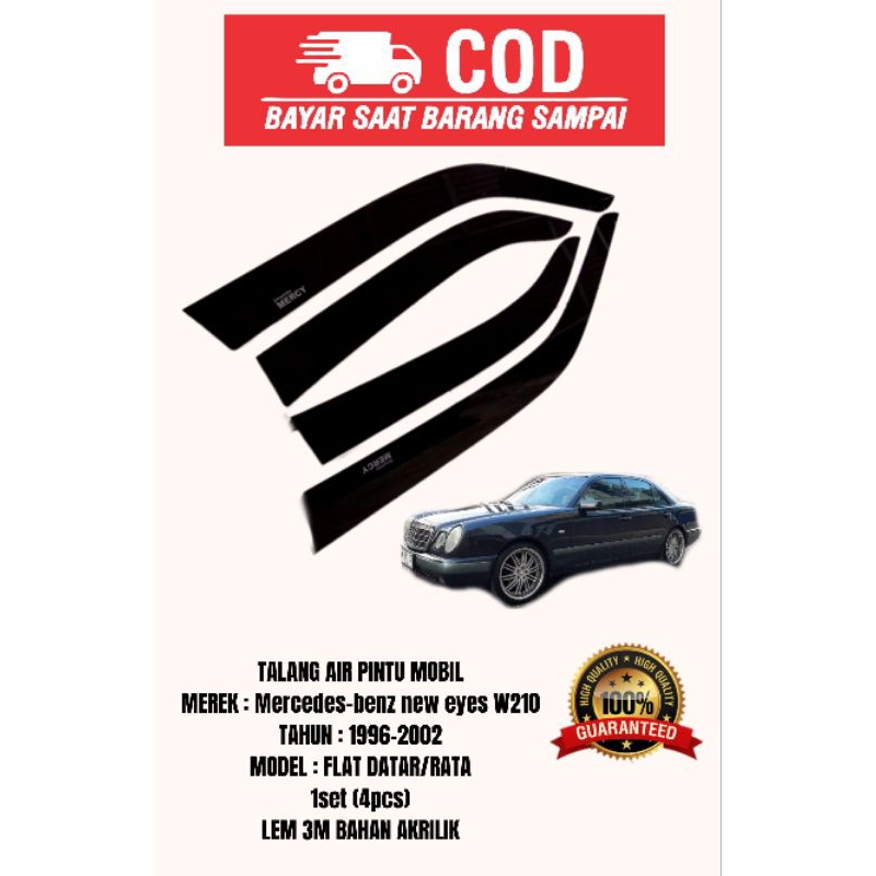 Jual Talang air mobil mercy new eyes W210 tahun 1996-2002 model flat ...
