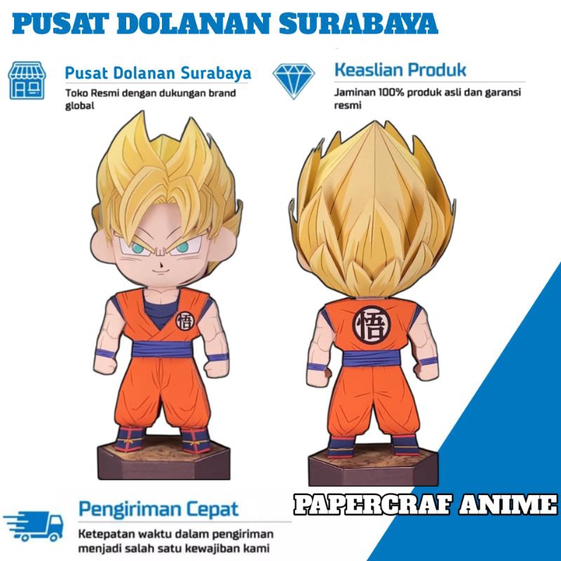 Jual papercraft diy anime dragonball goku | Shopee Indonesia