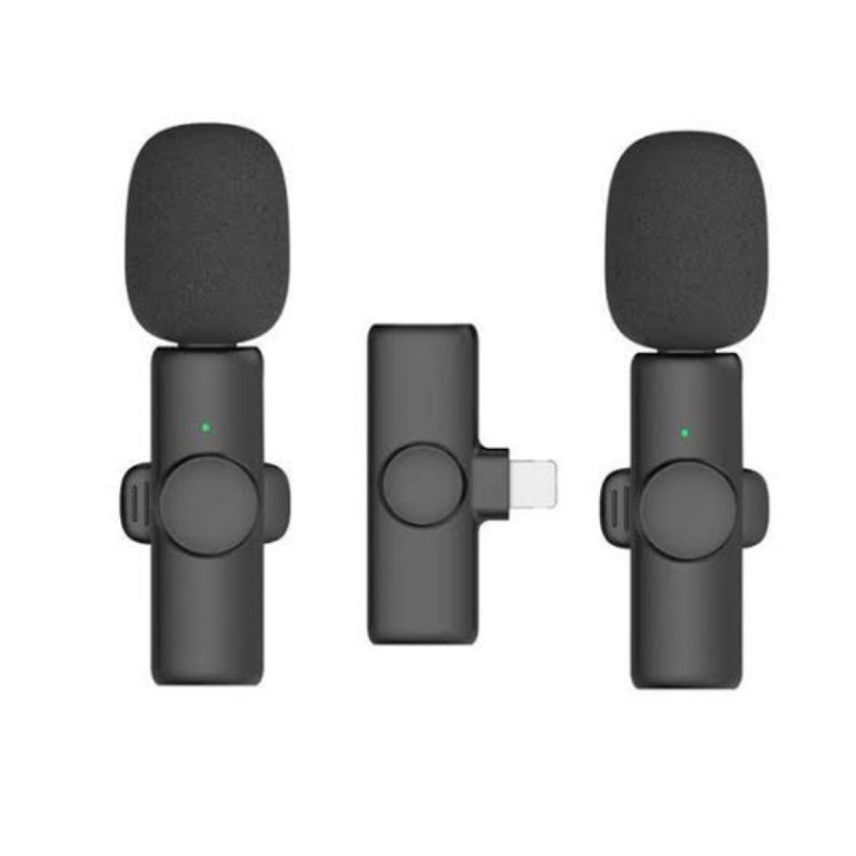 Jual Terbaru MIC WIRELESS HP VLOG YOUTUBER PORTABLE 2 MIC MICROPHONE 2 MIC FOR TYPE C TYPE ...