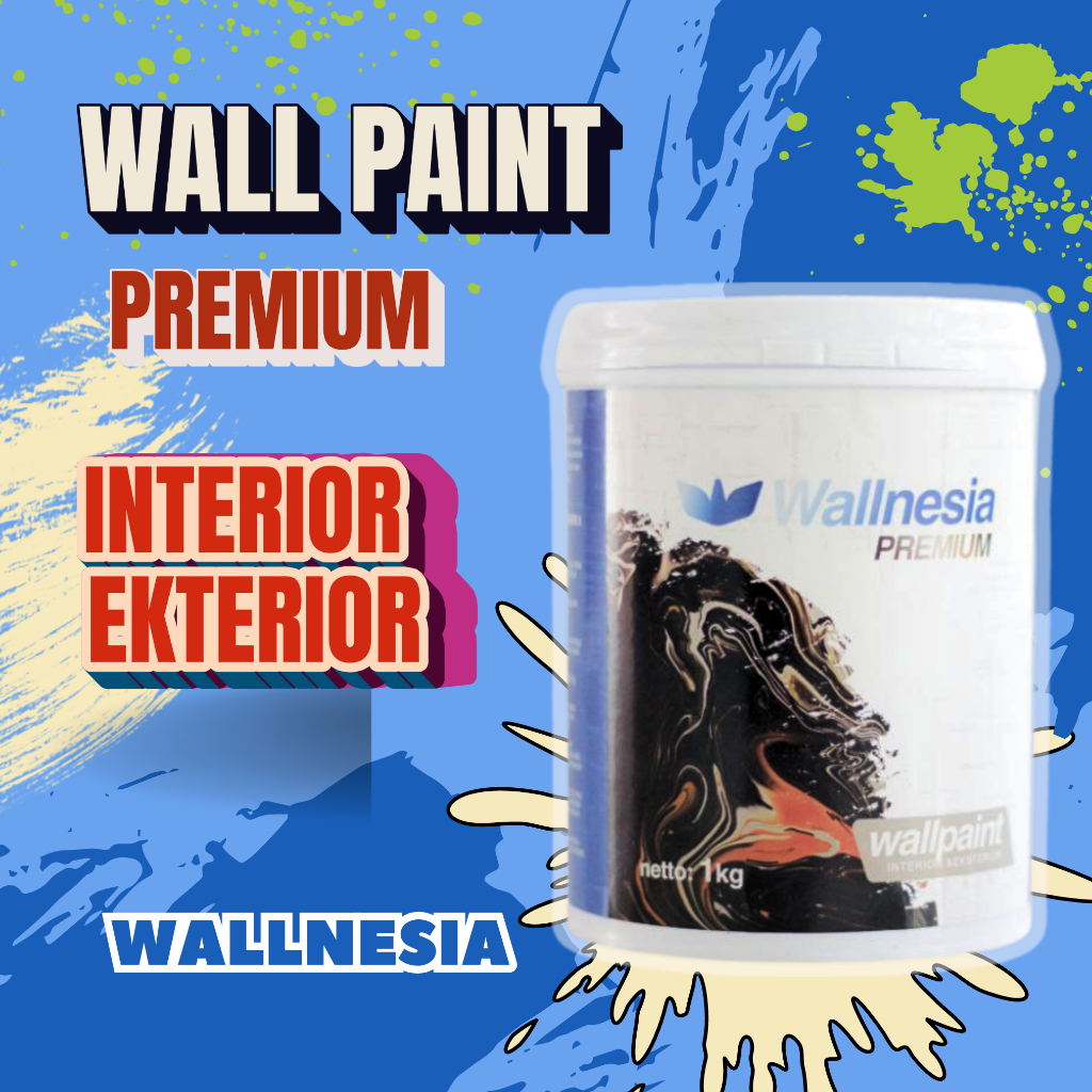 Jual Wallnesia Cat Tembok Interior Eksterior Waterbased Anti Jamur dan ...