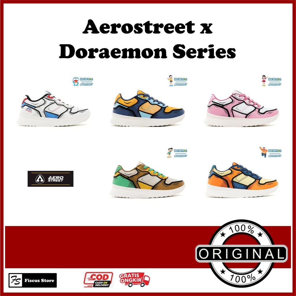 Jual [ORIGINAL] AEROSTREET x DORAEMON | NOBITA | SHIZUKA | SUNEO ...