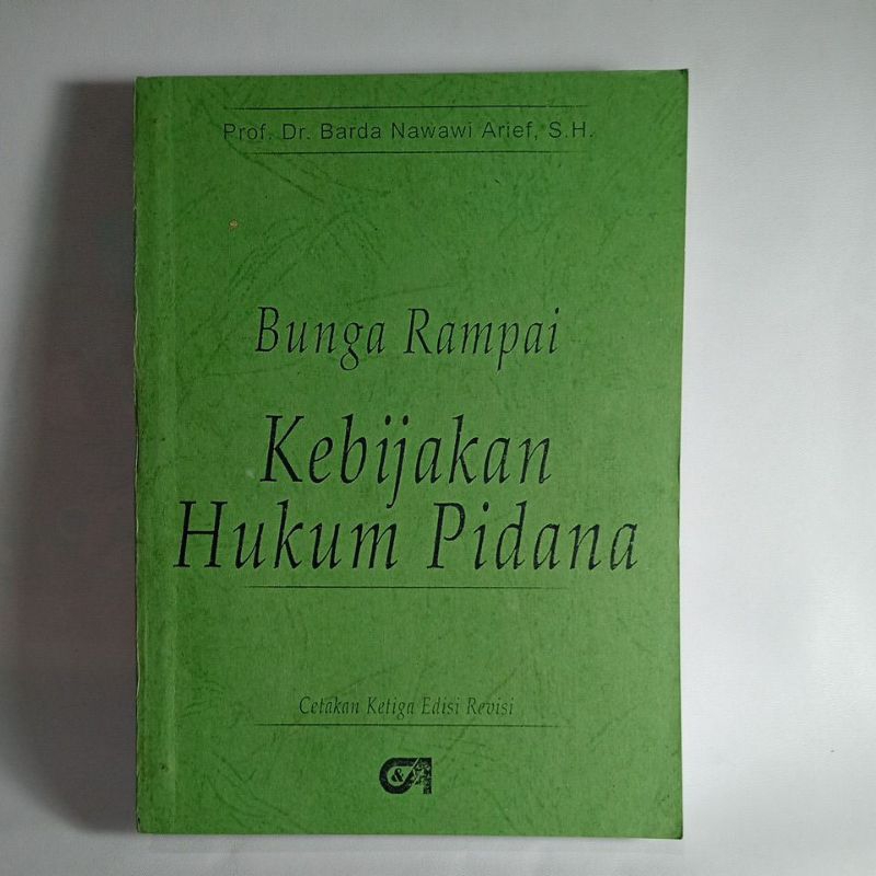 Jual Buku Bunga Rampai Kebijakan Hukum Pidana -Prof, Dr. Barda Nawawi ...