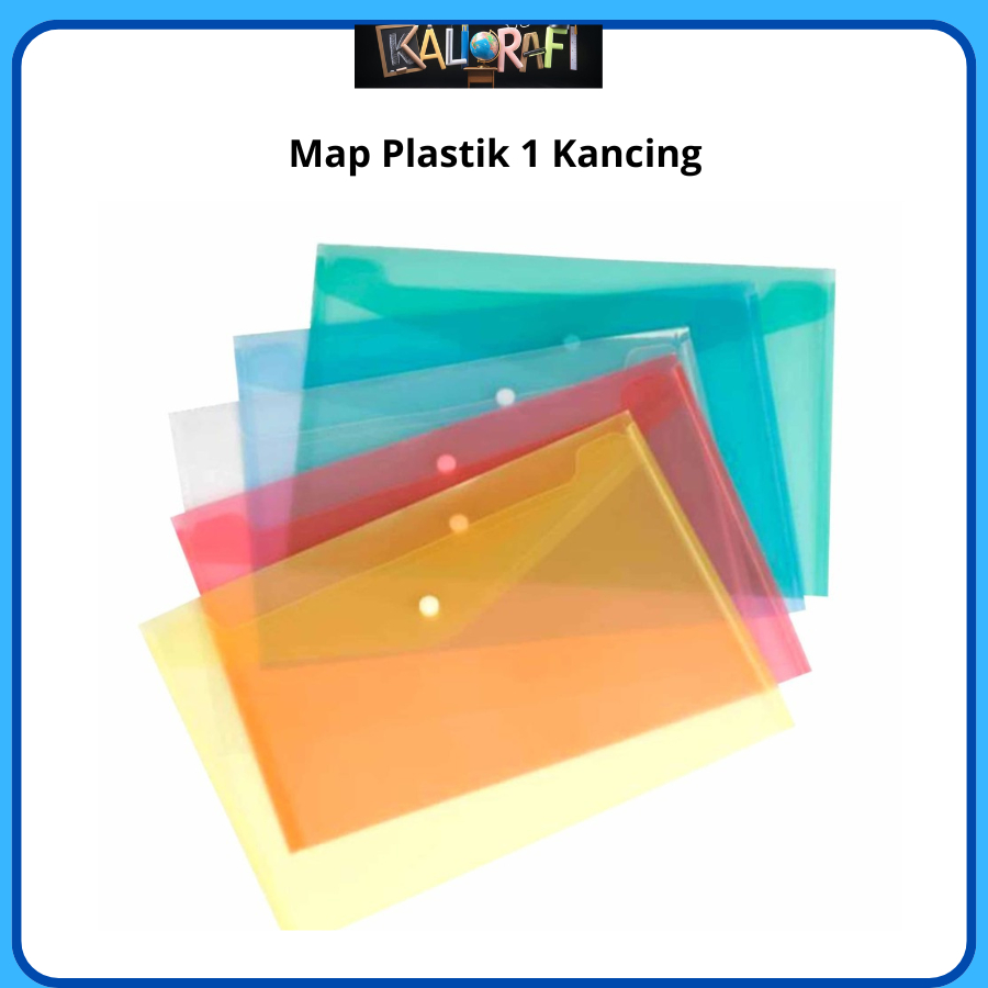 Jual Map Stopmap Plastik Satu Kancing Folio | Shopee Indonesia