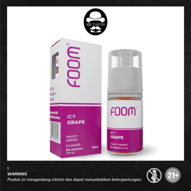 Jual FOOM Icy Grape Liquid Salt Nic 30ml | Shopee Indonesia