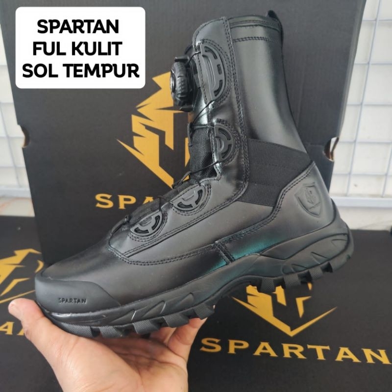 Jual Sepatu PDL Spartan Full kulit sol tempur dan Sol bagus biasa ...