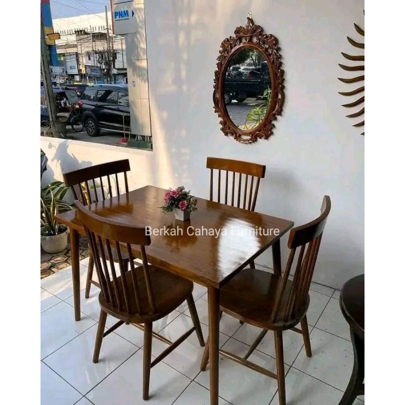 Jual meja makan 4 kursi minimalis | Shopee Indonesia