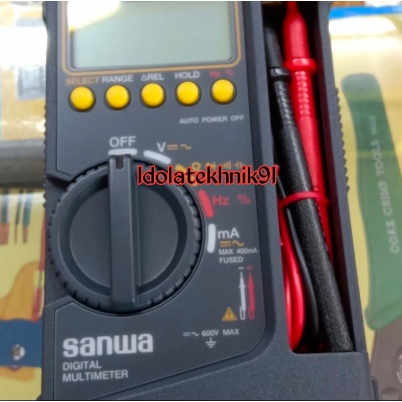 Jual Multimeter Sanwa CD800A MADE IN JAPAN alat pengukur tegangan | Shopee Indonesia