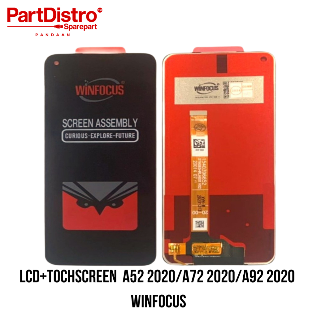 Jual LCD+TOUCHSCREEN OPPO A52 2020/A72 2020/A92 2020 BLACK WINFOCUS | Shopee Indonesia