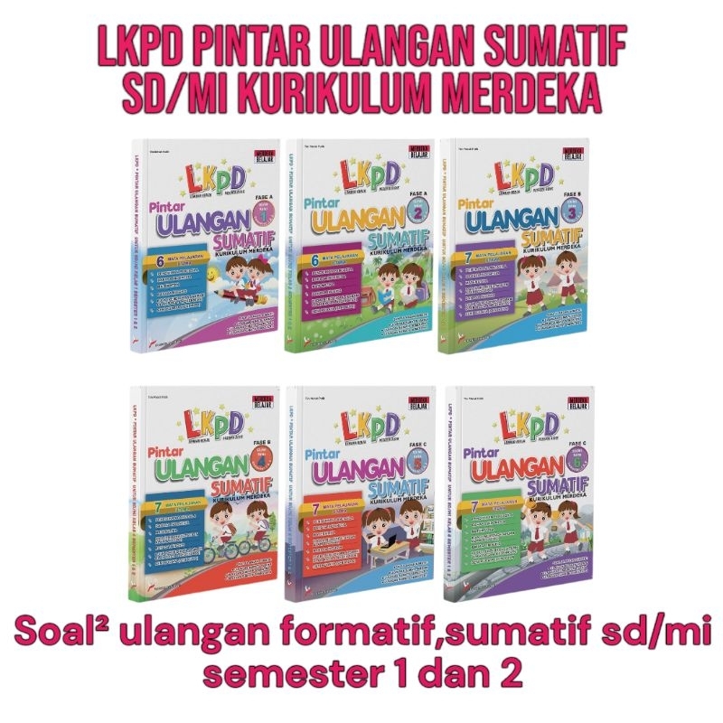 Jual LKPD Pintar Ulangan Sumatif SD/MI kelas 1,2,3,4,5 dan 6 Kurikulum ...