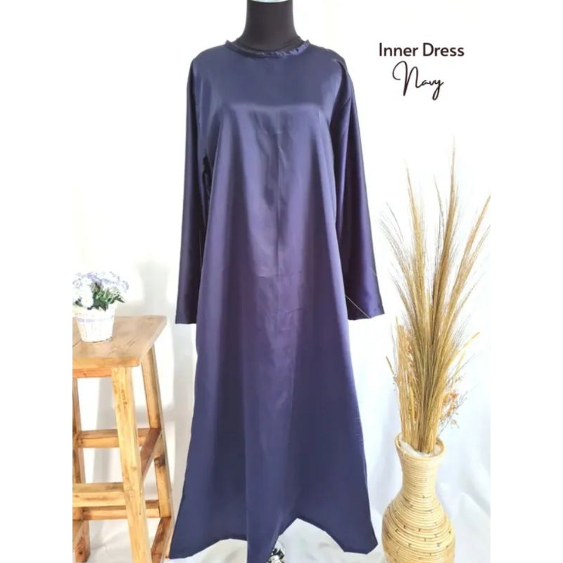Jual iner dress satin Velvet premium/daleman Outer kondangan wisuda ...