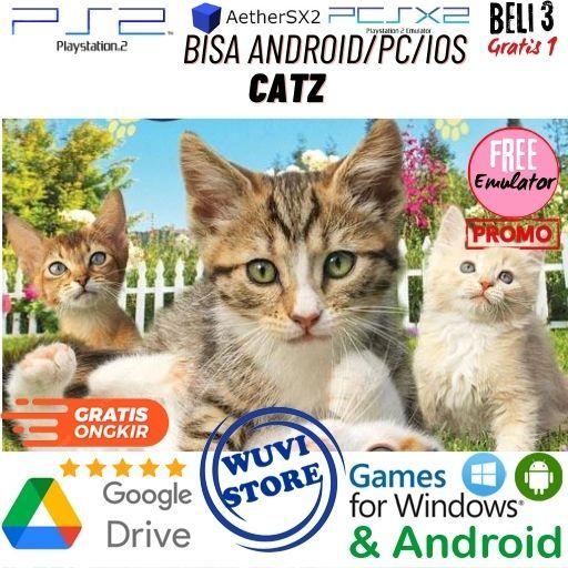 Jual PS 2 Catz | Bisa di PC / Android / IOS Plus Emulator | Beli 3 ...