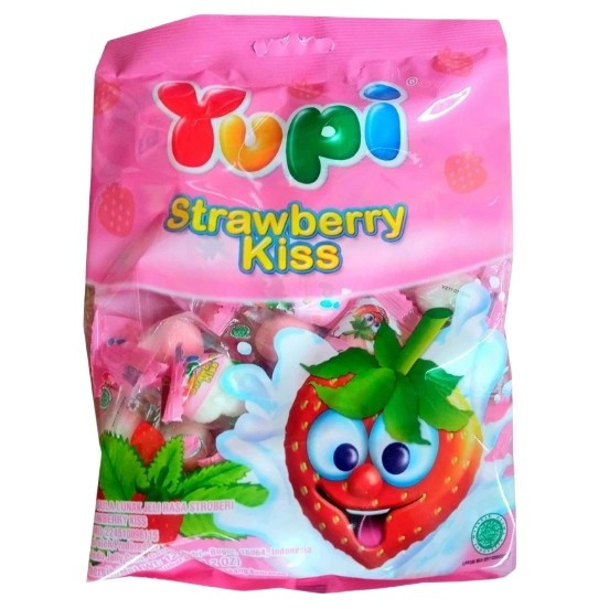 Jual Permen YUPI Stawberry Kiss Jeli 120gr Permen Yupi - 1 BUNGKUS ...