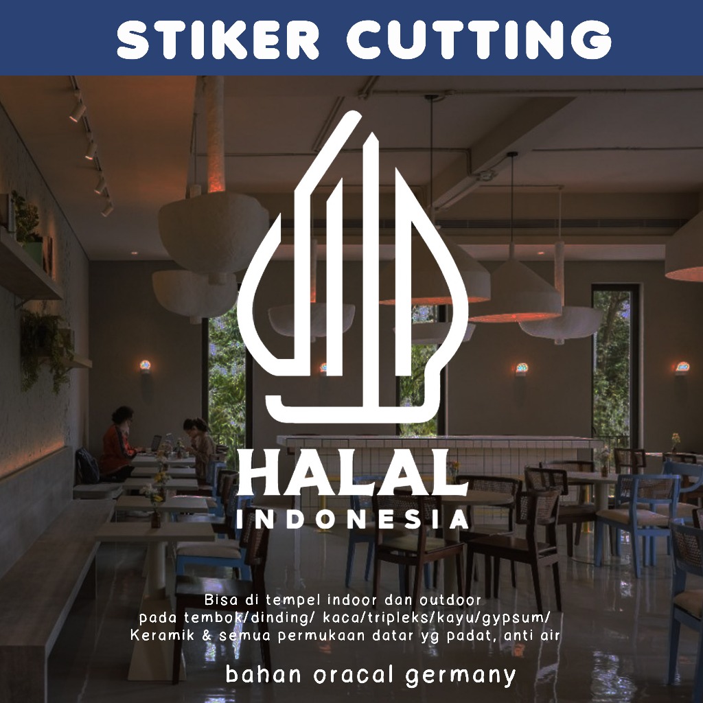 Jual Stiker Logo Halal Indonesia MUI Kaca Dinding Resto Cafe Kafe ...
