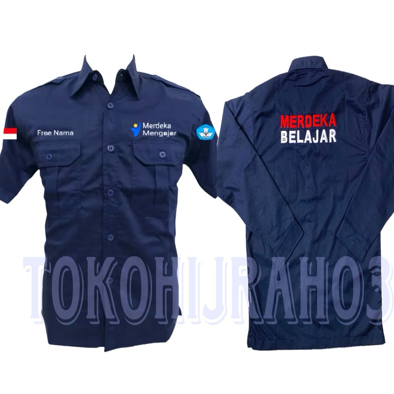 Jual BIG SIZE / KEMEJA PDL MERDEKA BELAJAR SERAGAM PDL MERDEKA BELAJAR ...