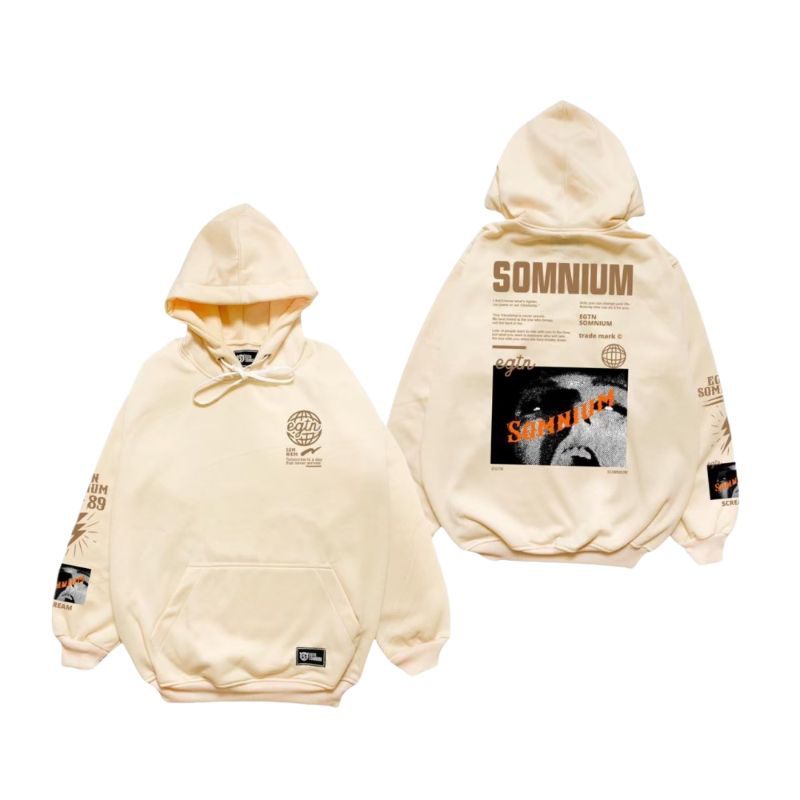 Jual EGTN SOMNIUM Hoodie SHOUT Jumper Oversize Pria & Wanita Original ...