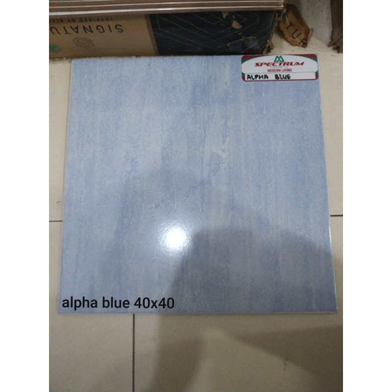 Jual Keramik Spectrum Alpha Blue 40x40 - Kilat | Shopee Indonesia