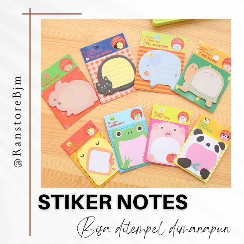 Jual STIKER NOTE/STIKER NOTES LUCU KARAKTER / MEMO STIKER | Shopee ...