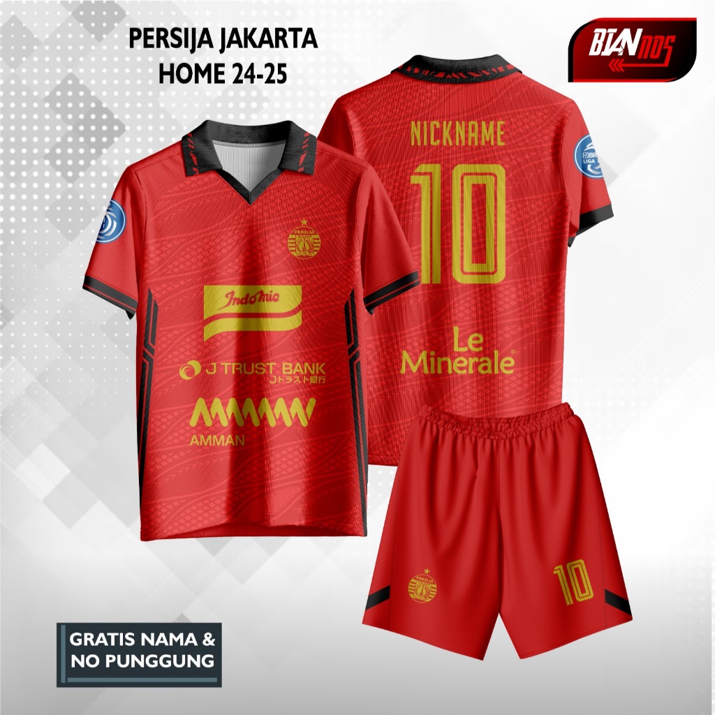 Jual JERSEY PERSIJA JAKARTA HOME TERBARU 2024/2025 FULL PRINTING ...