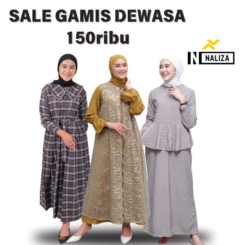 Jual Naliza- Sale Gamis / Dress | Shopee Indonesia
