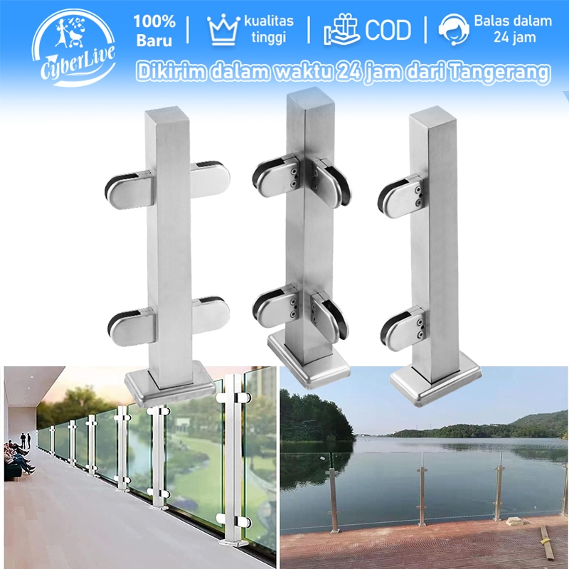 Jual Tiang Railing Kaca Railing Tangga Stainless 304 Topless Doff ...