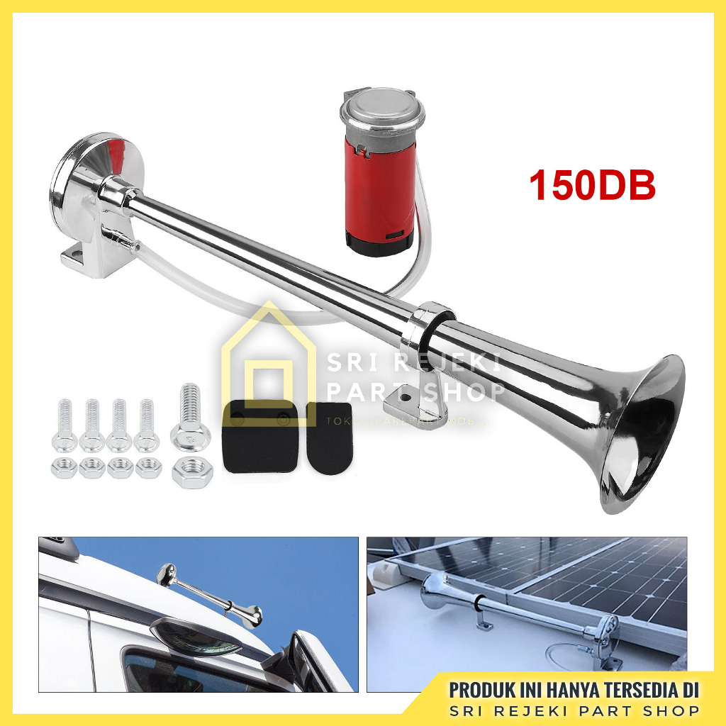 Jual Klakson Trompet 1 Corong Dinamo Terompet Universal Motor Mobil ...