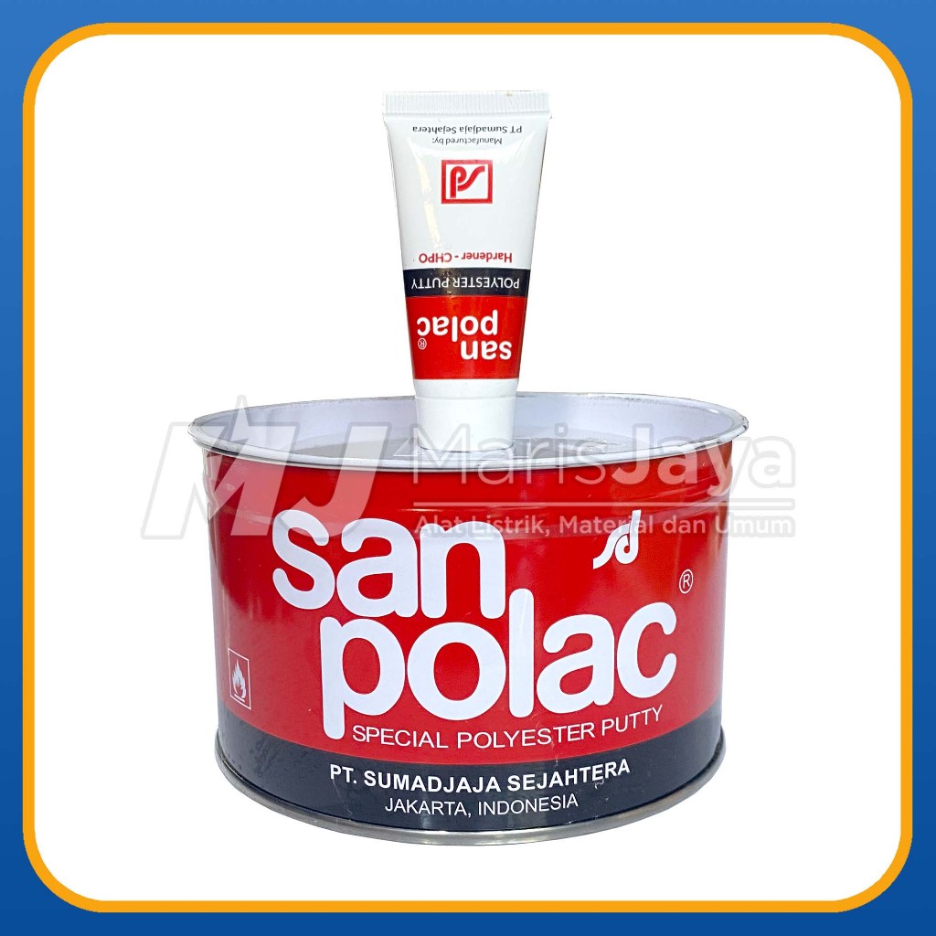 Jual Dempul SANPOLAC 1kg (Dempul Mobil, Motor, Besi) | Shopee Indonesia