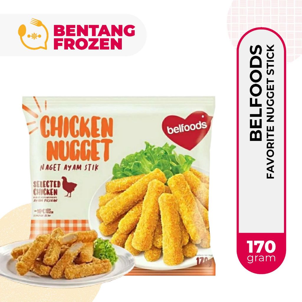 Jual Belfoods Favorite Nugget Stick 170gr / Nugget Ayam / Chicken ...