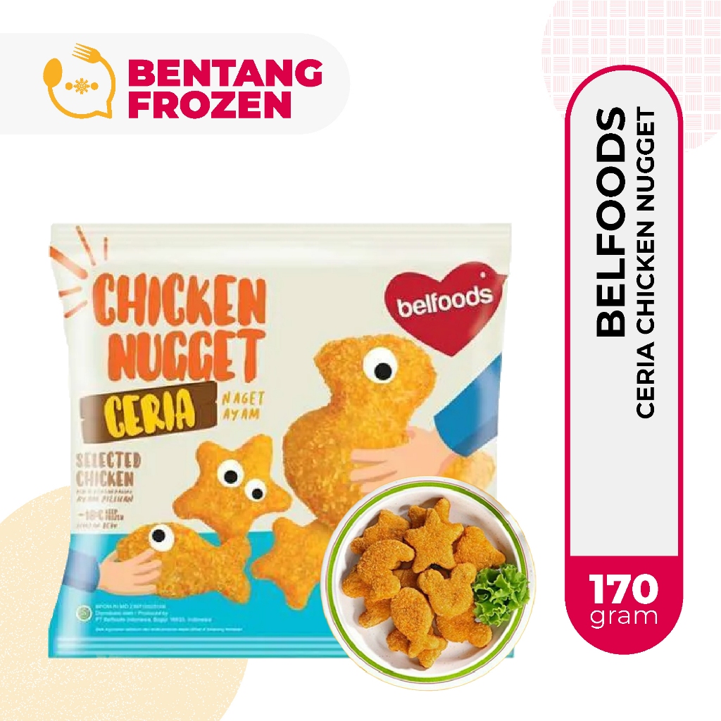 Jual Belfoods Nugget Ayam Ceria 170gr / Chicken Nugget | Shopee Indonesia