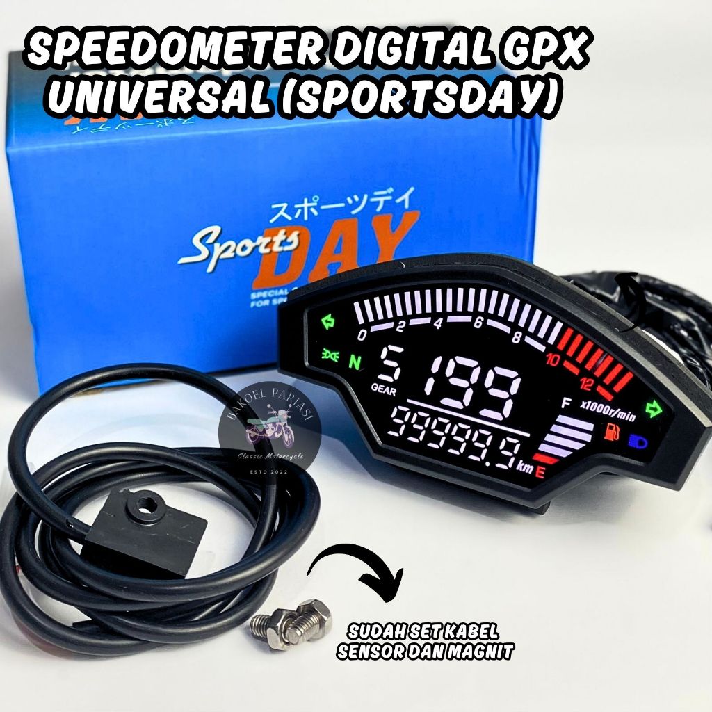 Jual SPEEDOMETER GPX SPORTSDAY DIGITAL SPIDO CB GL MPUNIVERSAL IMPORT ...
