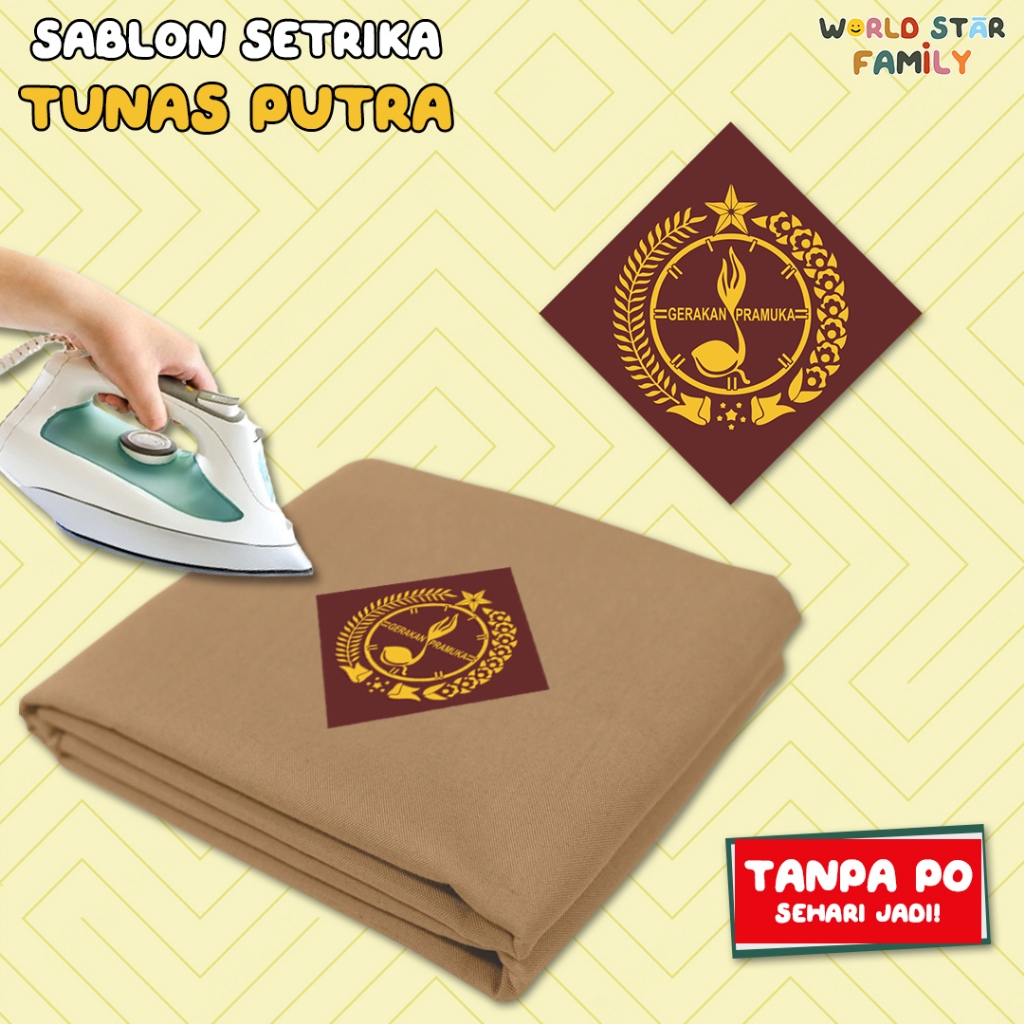 Jual Stiker Kain Logo pramuka Tunas Putra Sticker Sablon Setrika DTF ...