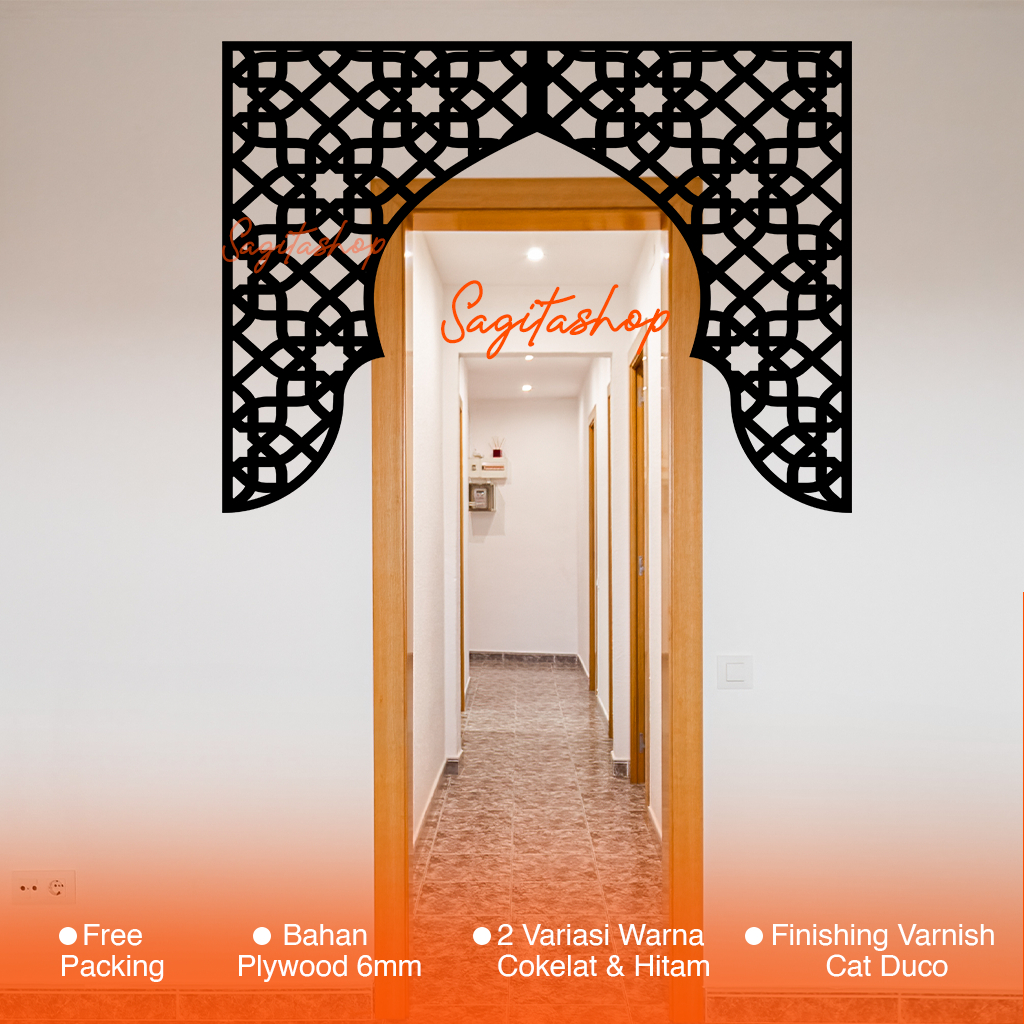 Jual Pajangan Walldecor Hiasan Dinding "Mihrab Mushola Pintu" Bahan ...