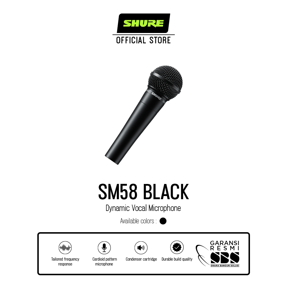 Jual Shure SM58 Black Limited Edition | Shopee Indonesia