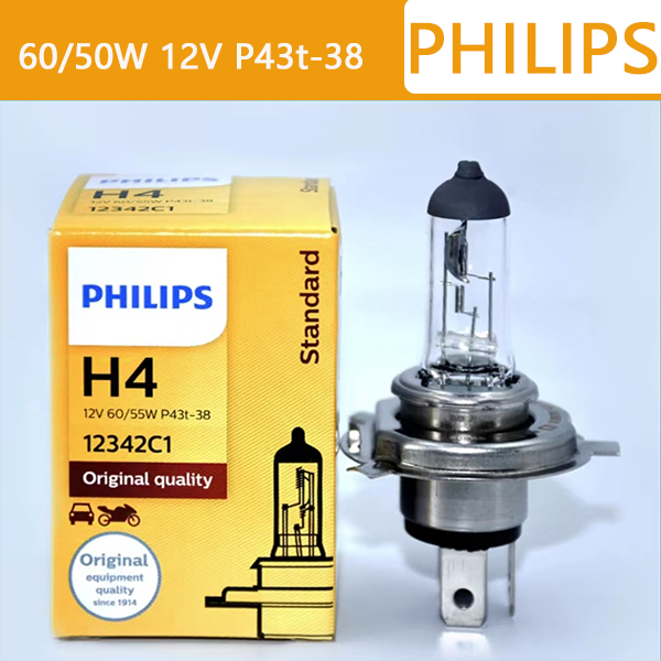 Jual Philips Bohlam Headlamp H4 12v 60/55 Watt AVANZA XENIA CALYA AGYA ...