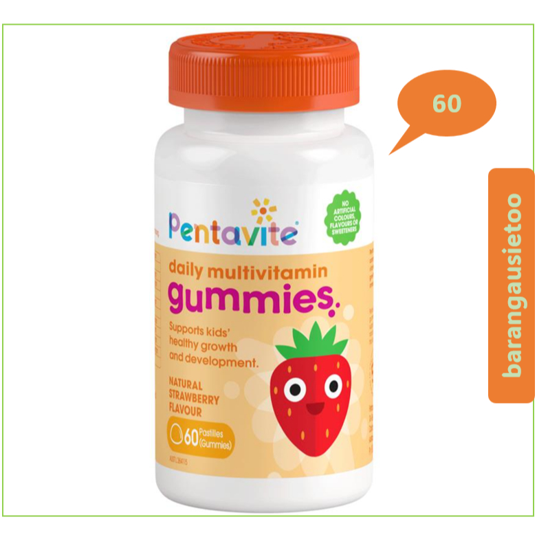 Jual Pentavite Daily Multivitamin Kids Gummies 60 Gummies | Shopee ...