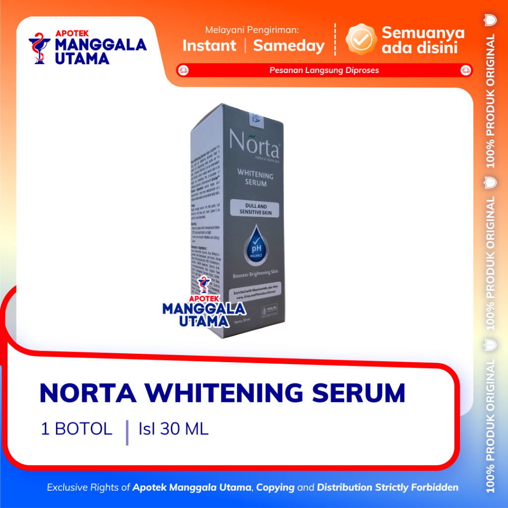 Jual NORTA WHITENING SERUM 30 ML | Shopee Indonesia