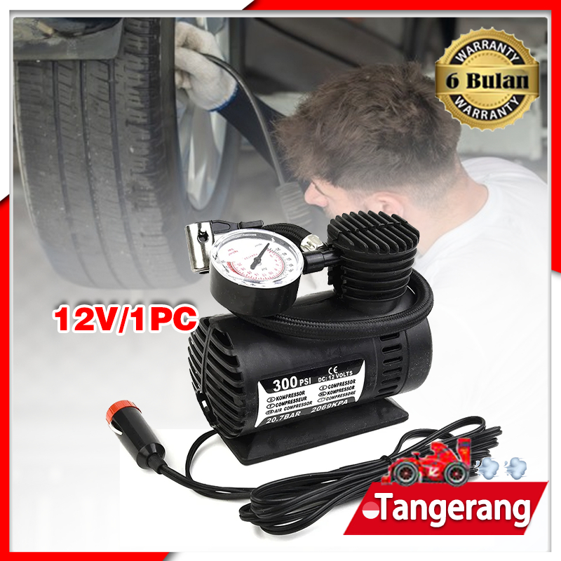 Jual Pompa Angin Ban Mobil Elektrik DC 12V Air Compressor Mini Udara ...