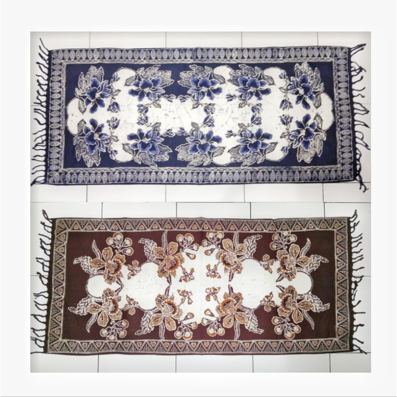 Jual Taplak Meja Batik Cap Persegi Ukuran 125 x 50 Cm Taplak Meja ...