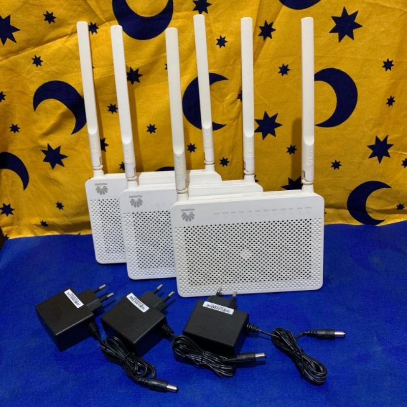 Jual HUAWEI 5H5 HG8245H5 (Router & Adaptor) Fort Biru Ijo GPON Terminal ...