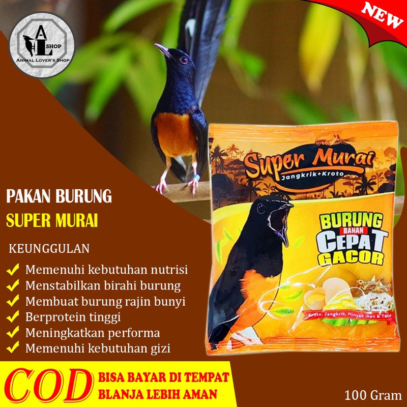 Jual Voer Murai Super Murai Sempati Jangkrik Kroto Sari Pakan Voer Pur ...