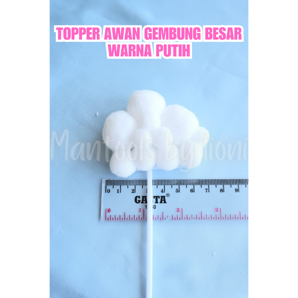 Jual TOPPER AWAN GEMBUNG BESAR WARNA PUTIH UNTUK DEKORASI KUE CAKE ...