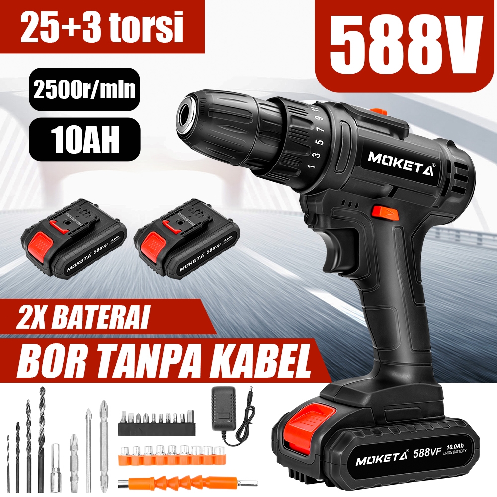 Jual Mesin Cordless 588V Screwdriver Multifunction Electric Screwdriver ...