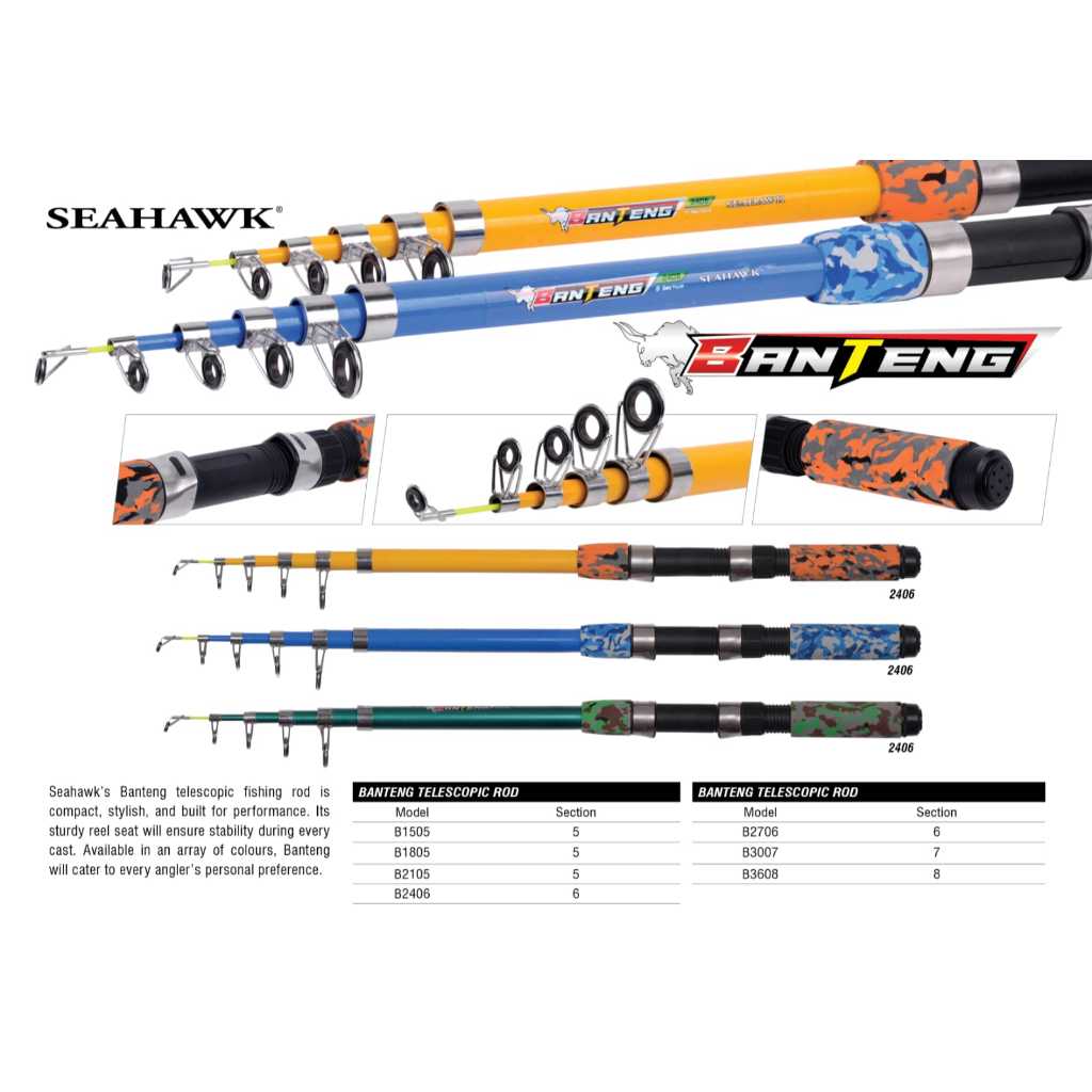 Jual Stick Joran Telescopic SEAHAWK BANTENG (ANTENA) | Shopee Indonesia