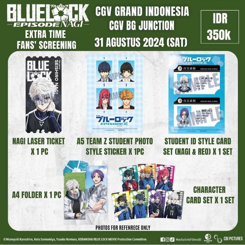 Jual BLUELOCK EPISODE NAGI EXTRA FANSCREENING MERCH | Shopee Indonesia