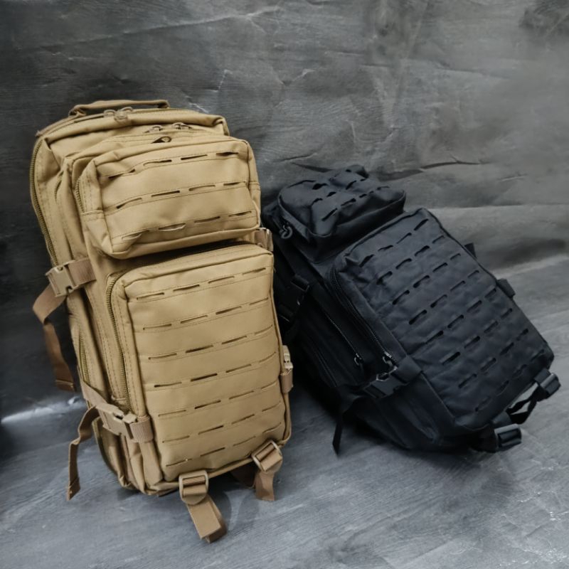 Jual Tas Tactical Import Laser Cutting / Tas Tactical / Ransel Tactical | Shopee Indonesia