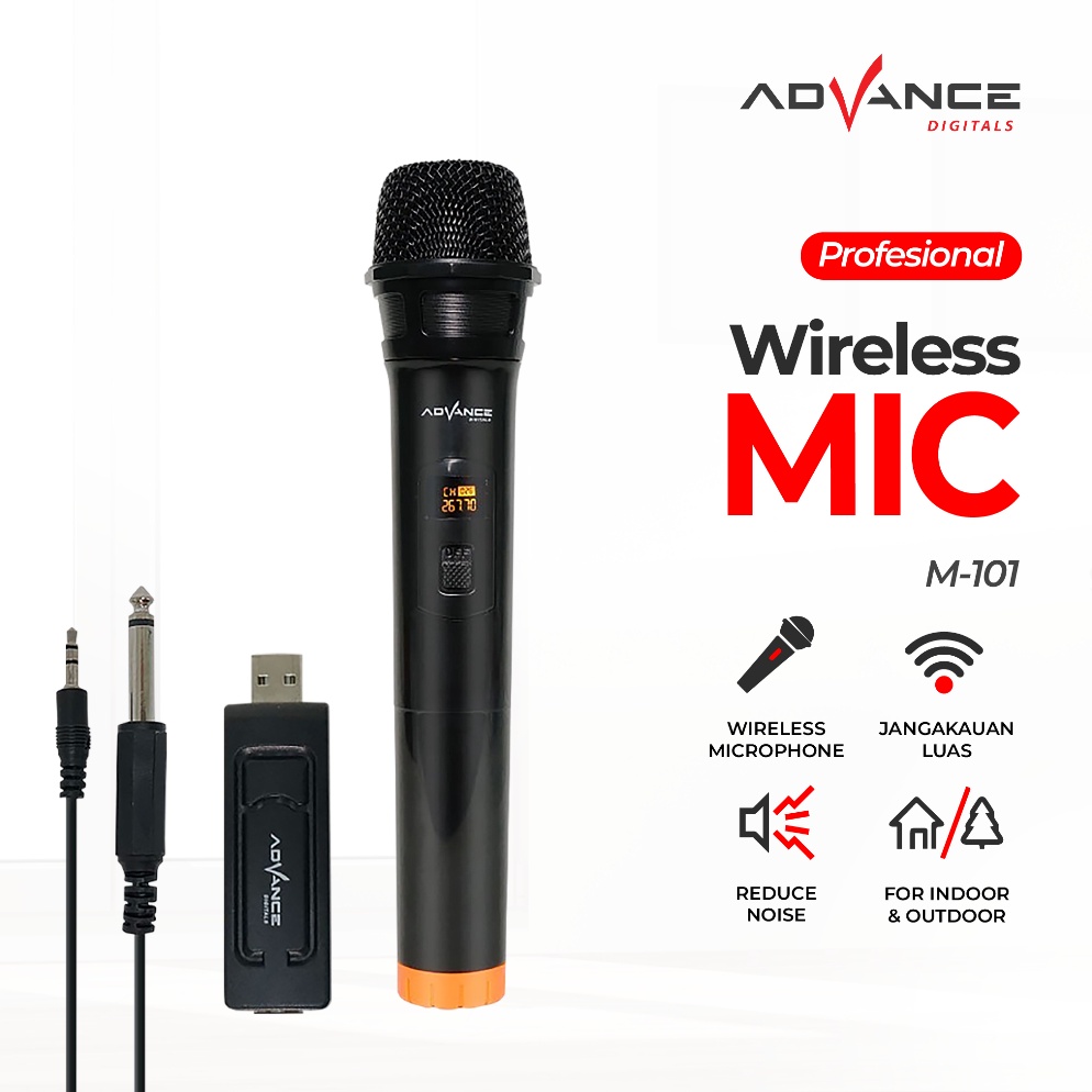 Jual Paling Sesuai Professional Wireless advance Microphone Single ...