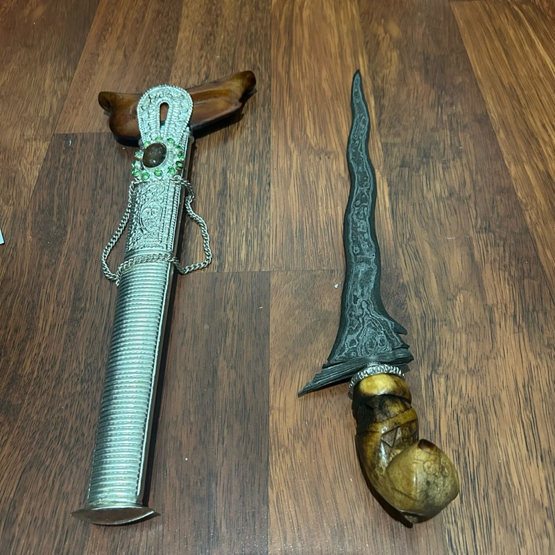 Jual Keris Pusaka Sepuh Carubuk luk Lamba 7 Bugis Palambang Wengkon ...