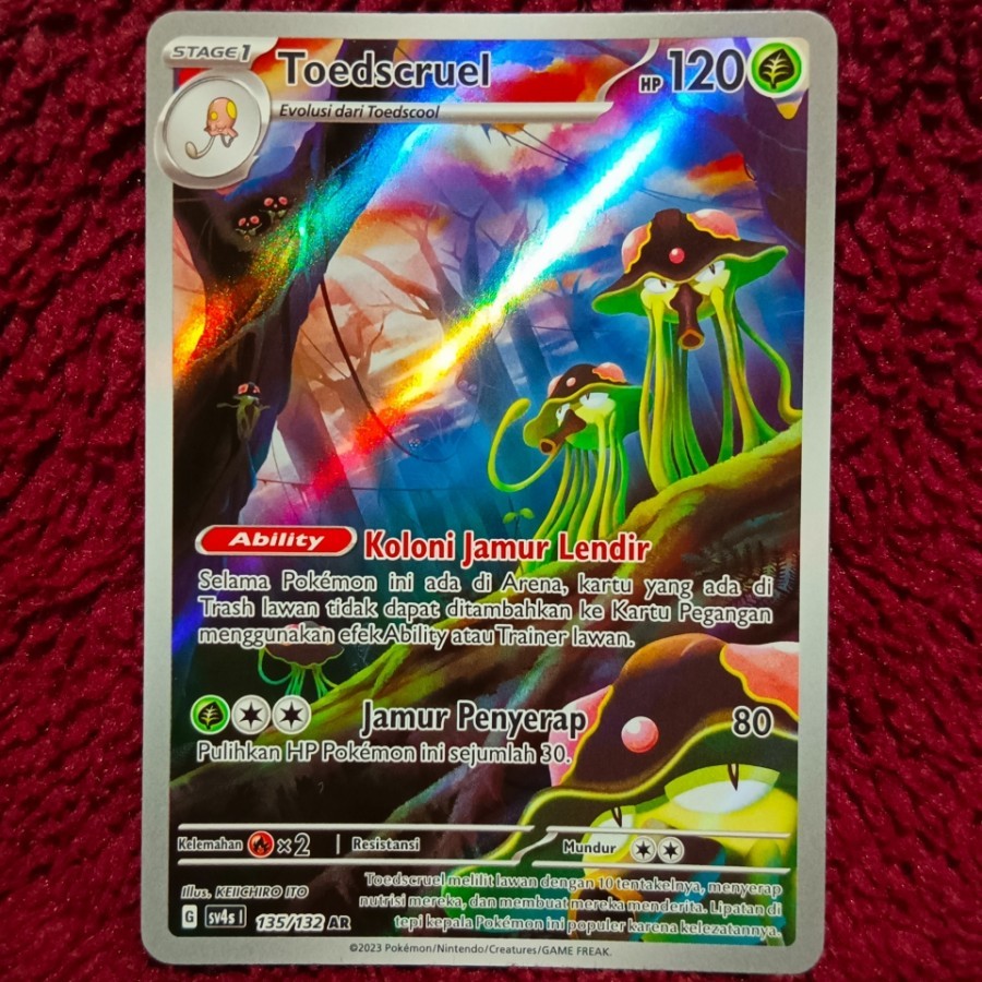 Jual Toedscruel AR sv4s - Pokemon TCG Indonesia foil holo | Shopee ...