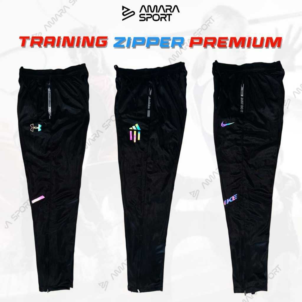 Jual Celana Training Olahraga Resleting Zipper Bawahan Olahraga Unisex ...